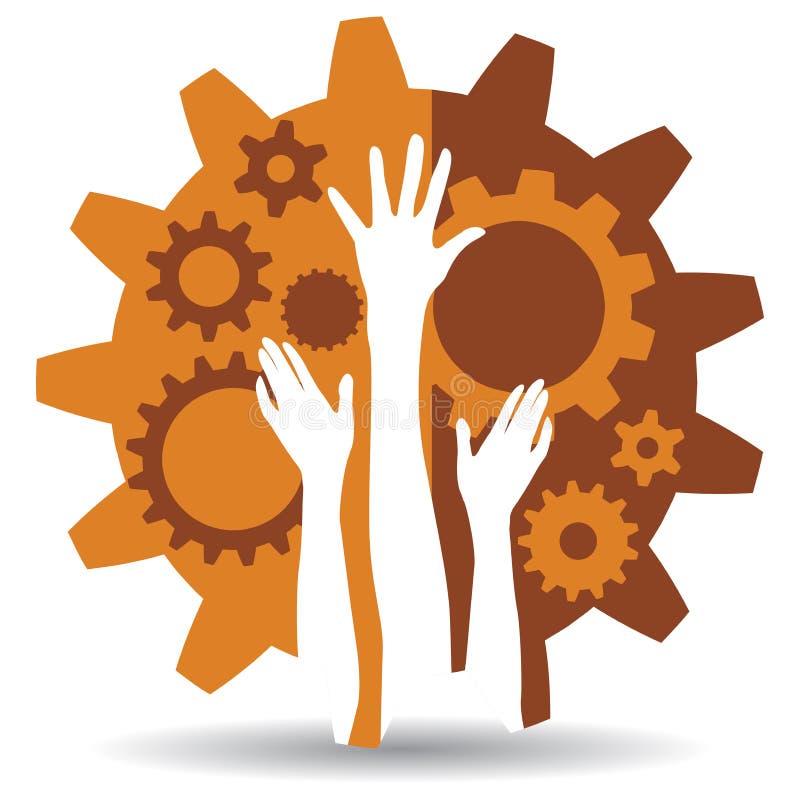 Solution gears tree stock vector. Illustration of mechanical - 41690464