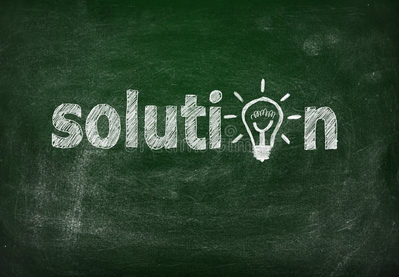 Drawing Solution for Problems Stock Illustration - Illustration of ...