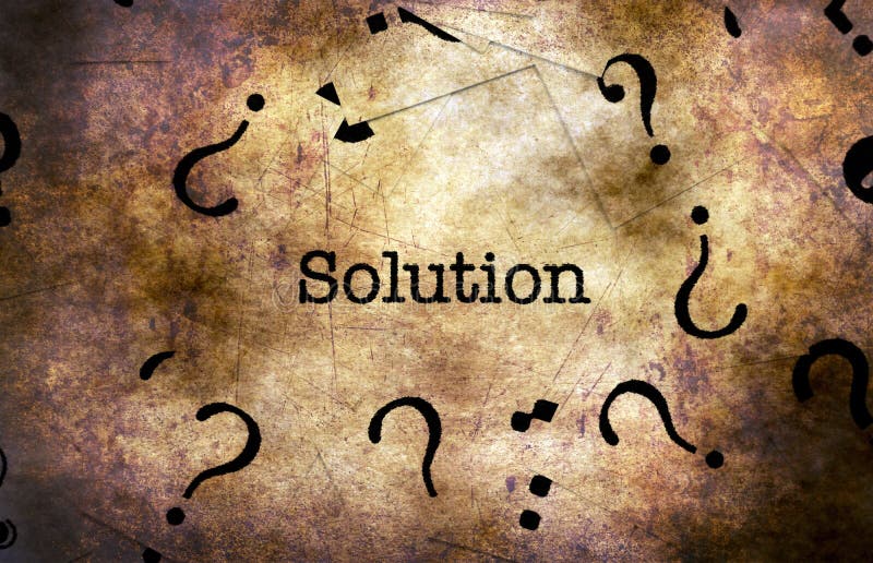 Solution Grunge Et Concept Du Point D'interrogation Photo stock - Image ...