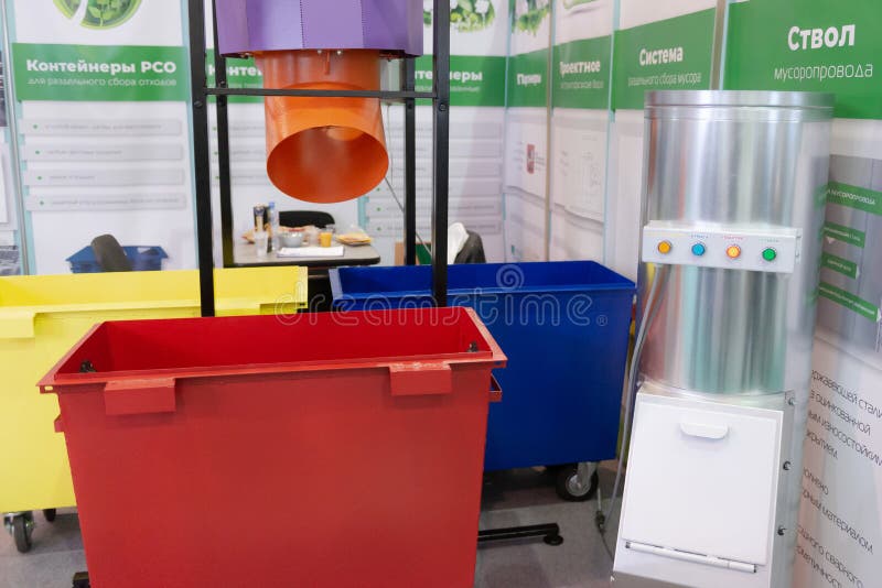 The System of Sorting of Garbage Stock Photo - Image of recycling ...