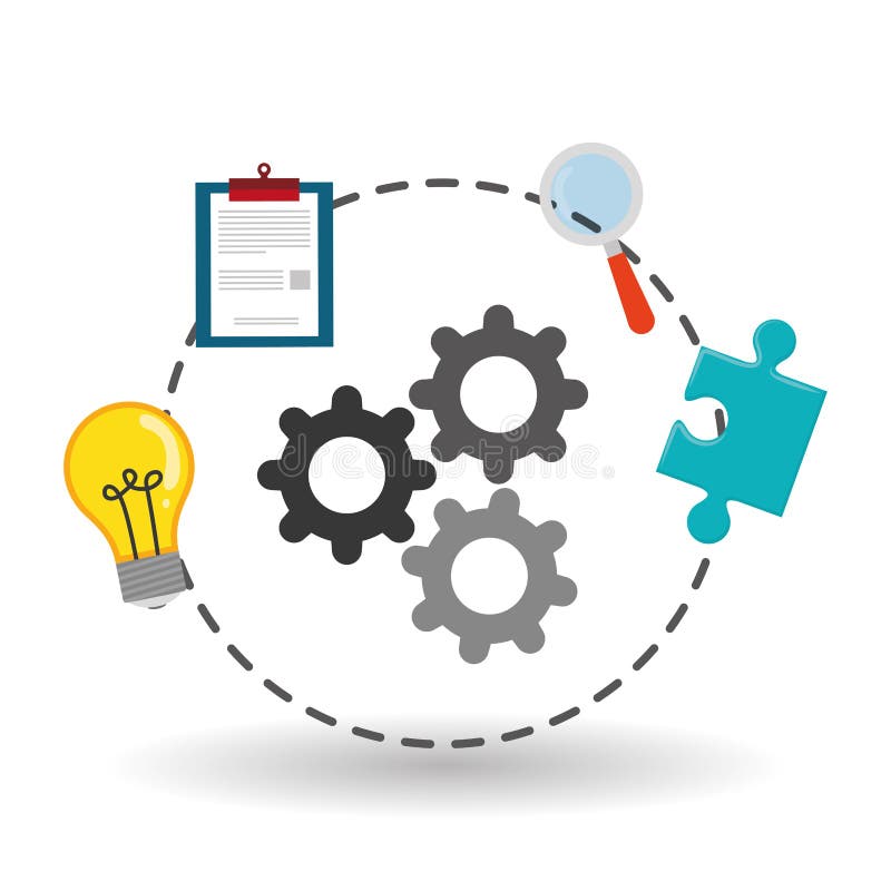 Solution Icon Design , Vector Illustration Stock Vector - Illustration ...