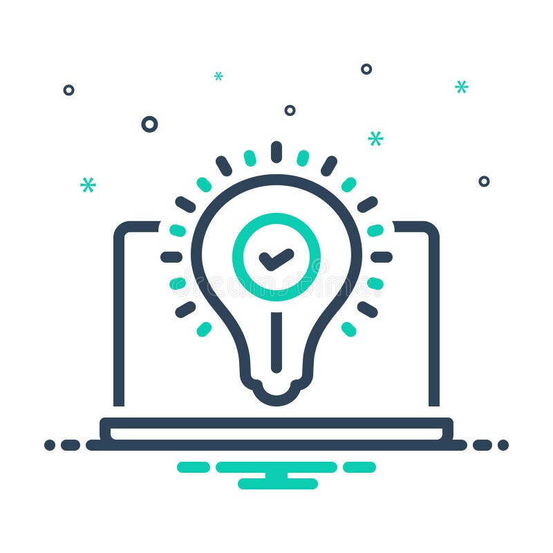 Mix Icon for Solution, Explication and Idea Stock Vector - Illustration ...