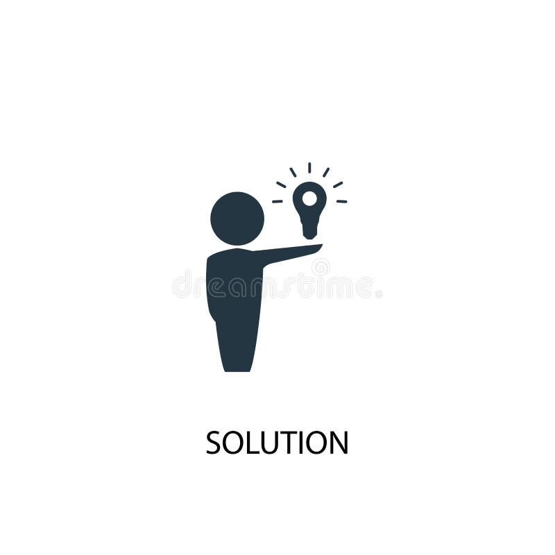 Solution Icon. Simple Element Stock Vector - Illustration of creative ...