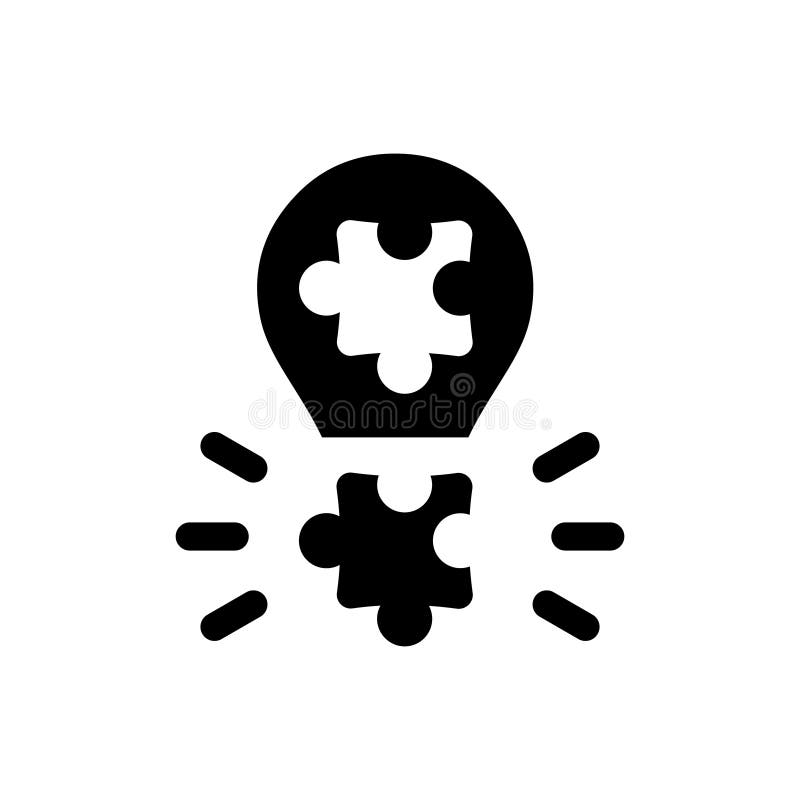 Solution icon stock vector. Illustration of icon, puzzle - 224183740