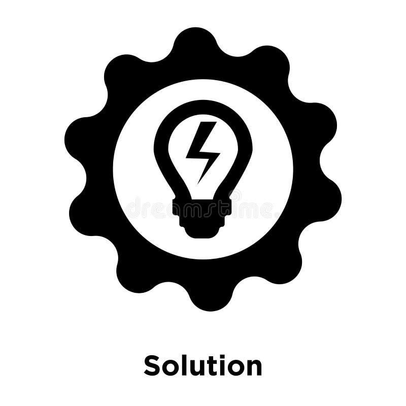 Solution Icon Vector Isolated on White Background, Logo Concept Stock ... Solution Icon Vector Isolated on White Background, Logo Concept Stock ...