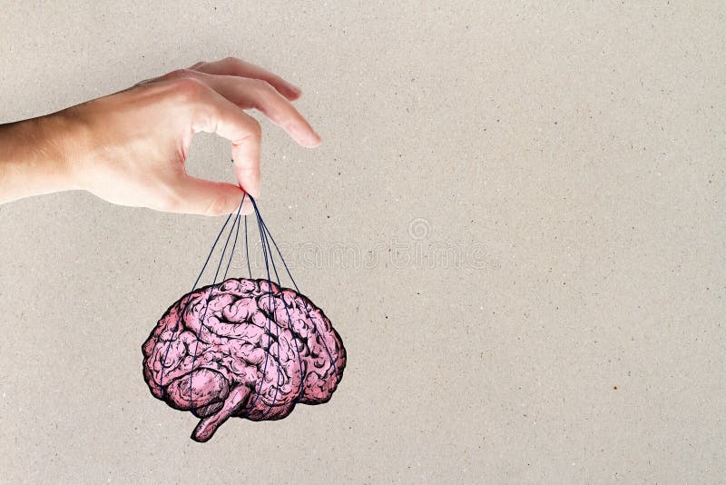 Solution Idea Concept with Brain in Hand Stock Photo - Image of holding ...