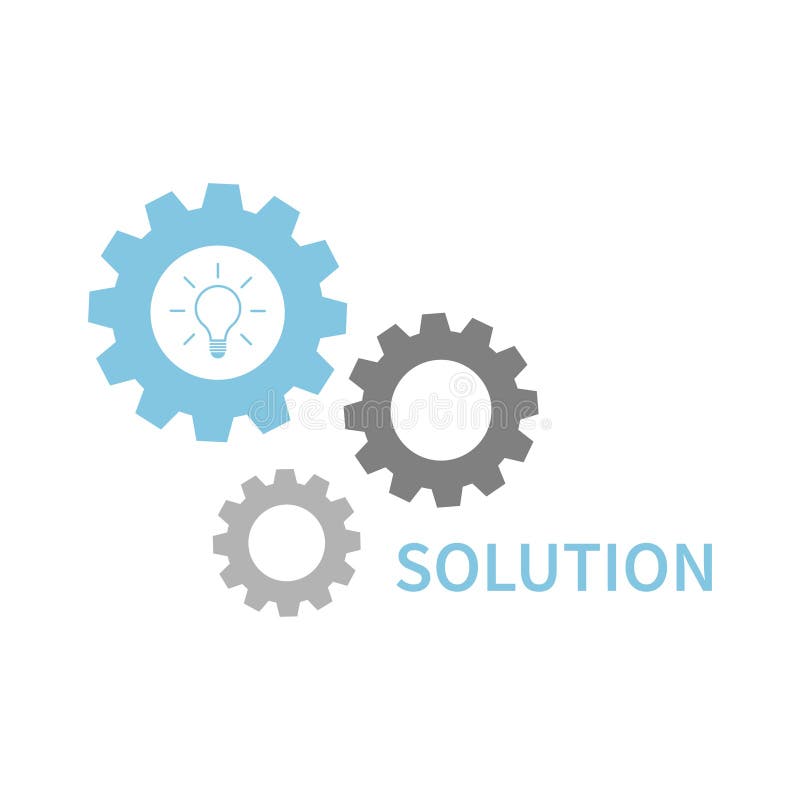 Solution or Idea Concept. Business Conception Idea or Solution Stock ...