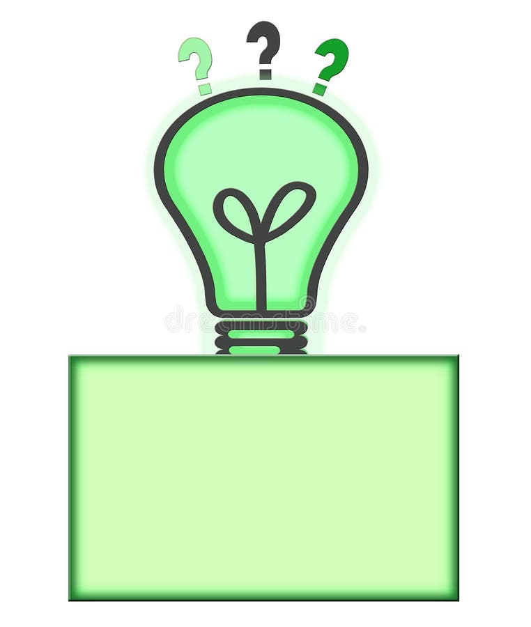 Solution and Idea Concept Light Bulb Question Mark Stock Photo ...
