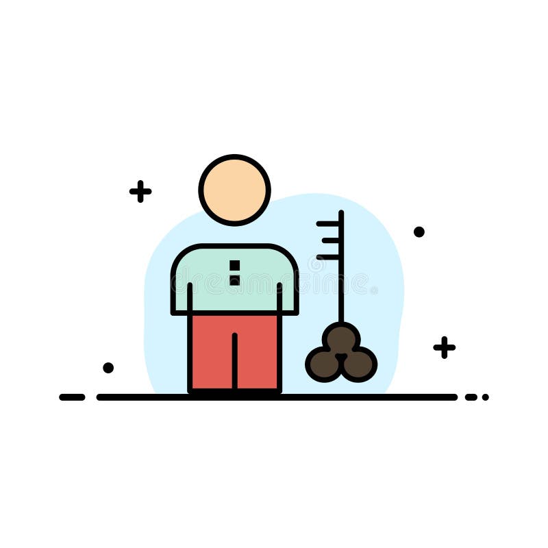 Solution, Key, Lock, Man, Person, Provider, Security Business Flat Line ...