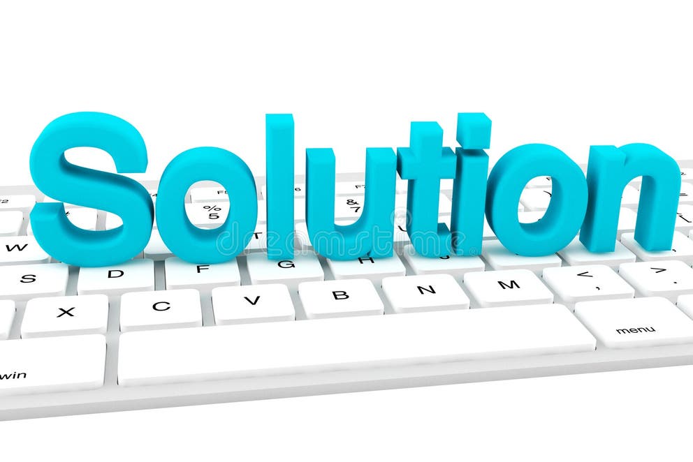 Solution letters stock illustration. Illustration of button - 25492744