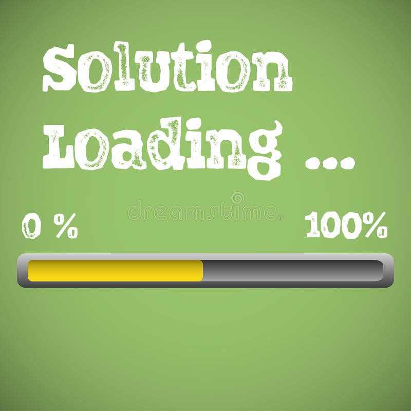 Solution loading process stock illustration. Illustration of solution ...
