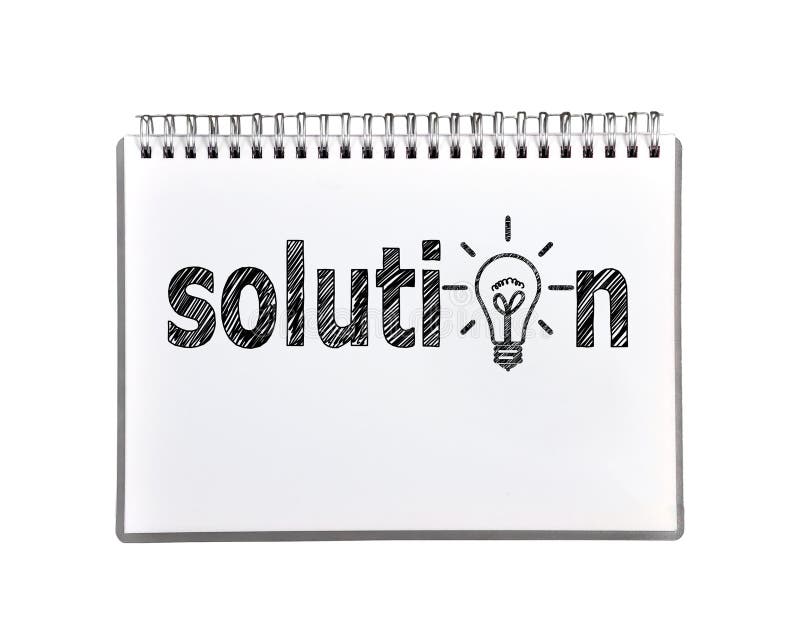 Solution stock image. Image of page, design, drawing - 30870505