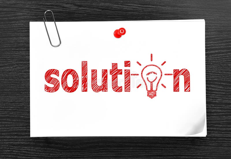 Solution stock photo. Image of innovation, solution, clip - 35835036