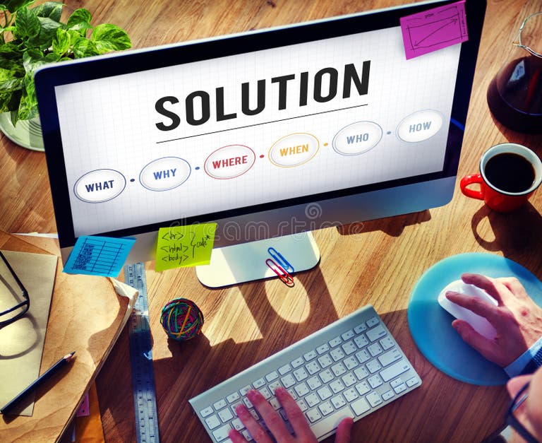 Solution Problem Solving Share Ideas Concept Stock Image - Image of ...