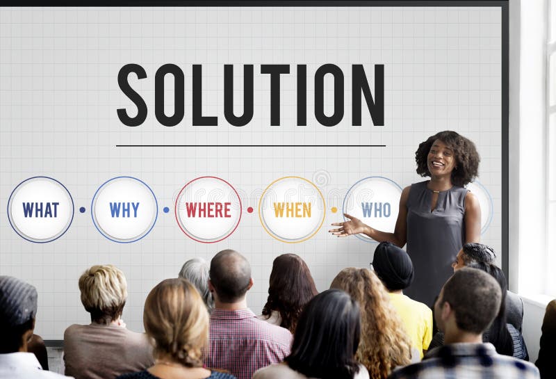 Solution Problem Solving Share Ideas Concept Stock Photo - Image of ...