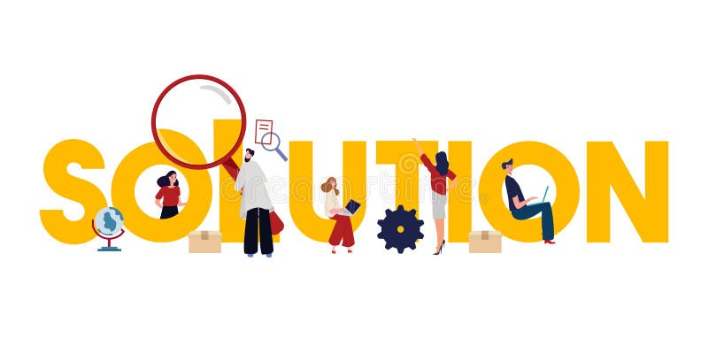Solution Problem Solving Together Finding Idea for Company Management ...
