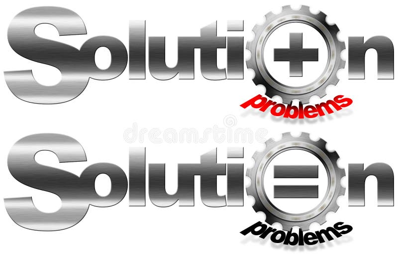 Solution and Problems Metal Gear Stock Illustration - Illustration of ...