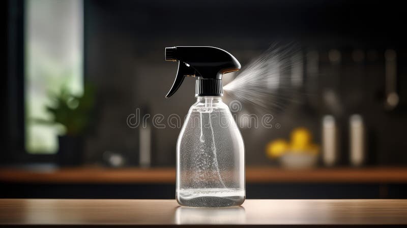 Solution pump spray bottle stock illustration. Illustration of cleaning ...