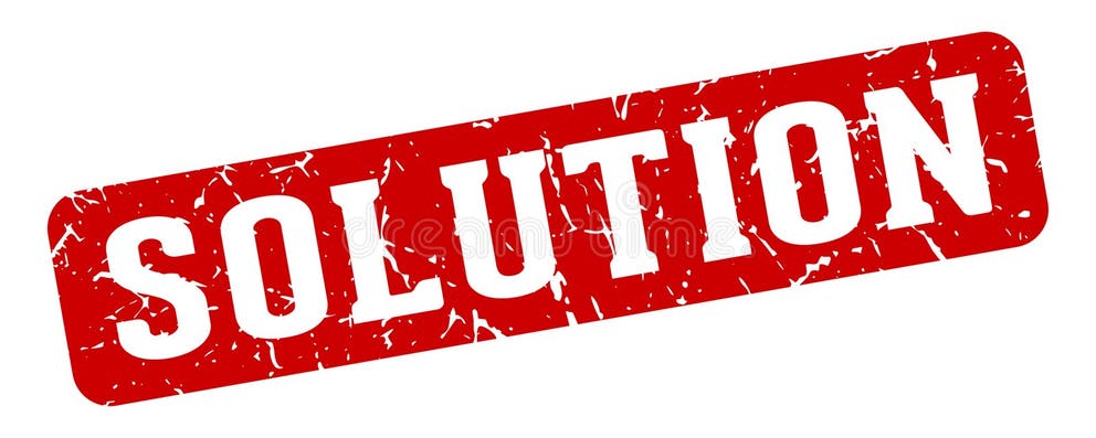 Solution Rectangular Sign. Solution Stamp Stock Vector - Illustration of transparent, element ...