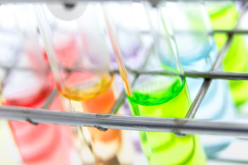 Solution Sample in Cuvette Measurement of the Absorbance Stock Image ...