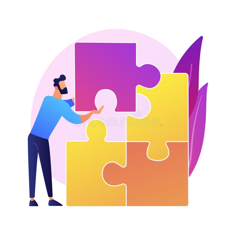 Solution Searching Vector Concept Metaphor Stock Vector - Illustration ...