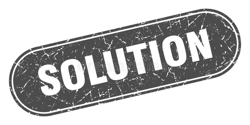 Solution Sign. Solution Circular Band Label. Solution Sticker Stock ...