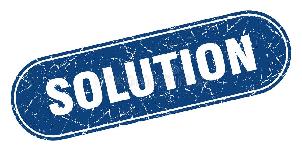 Solution Sign. Solution Grunge Stamp Stock Vector - Illustration of ...
