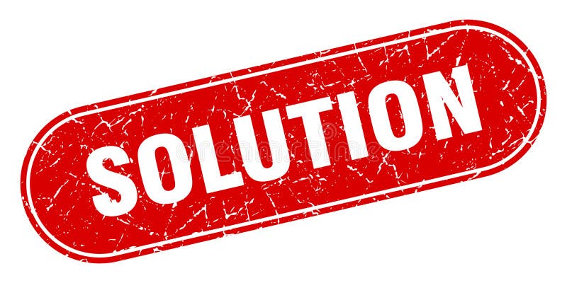 Solution Sign. Solution Grunge Stamp Stock Vector - Illustration of ...
