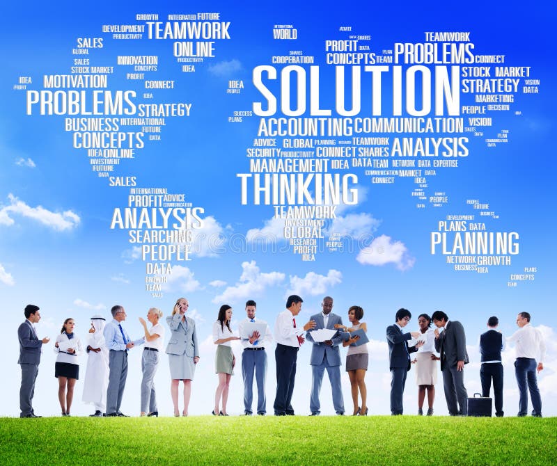 Solution Solve Problem Strategy Vision Decision Concept Stock Image ...