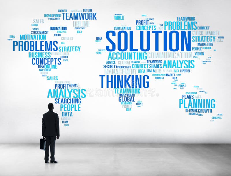 Solution Solve Problem Strategy Vision Decision Concept Stock Image ...