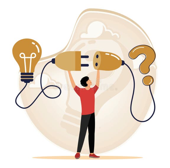 Solution Solving Problem. Businessman Connect Question Mark with ...