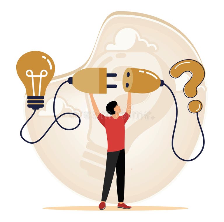 Solution Solving Problem. Businessman Connect Question Mark with ...