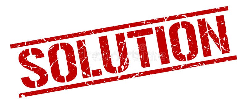 Solution stamp stock vector. Illustration of vintage - 122105925