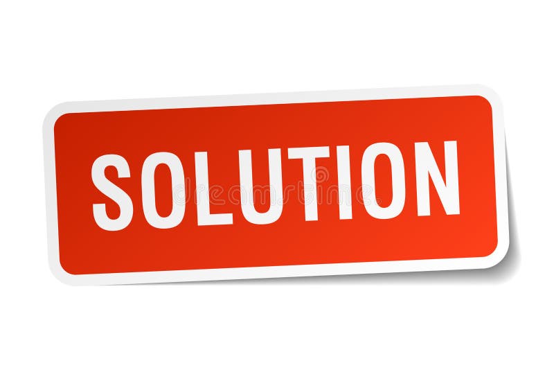 Sticker Solution. Related To Business Analysis Symbol. Simple Design ...