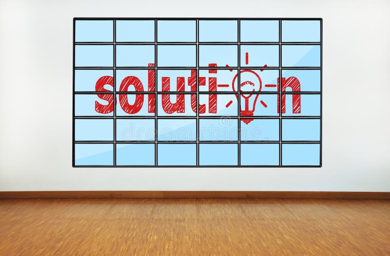 Solution stock image. Image of office, teaching, monitor - 32276201