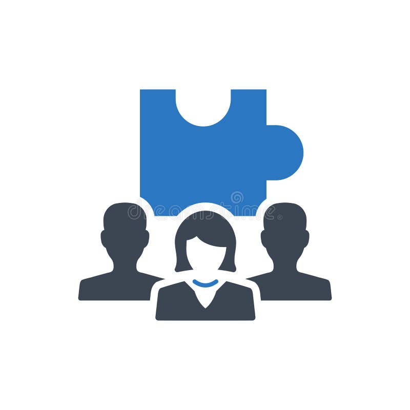 Teamwork, Teamwork Solution Icon Stock Vector - Illustration of ...
