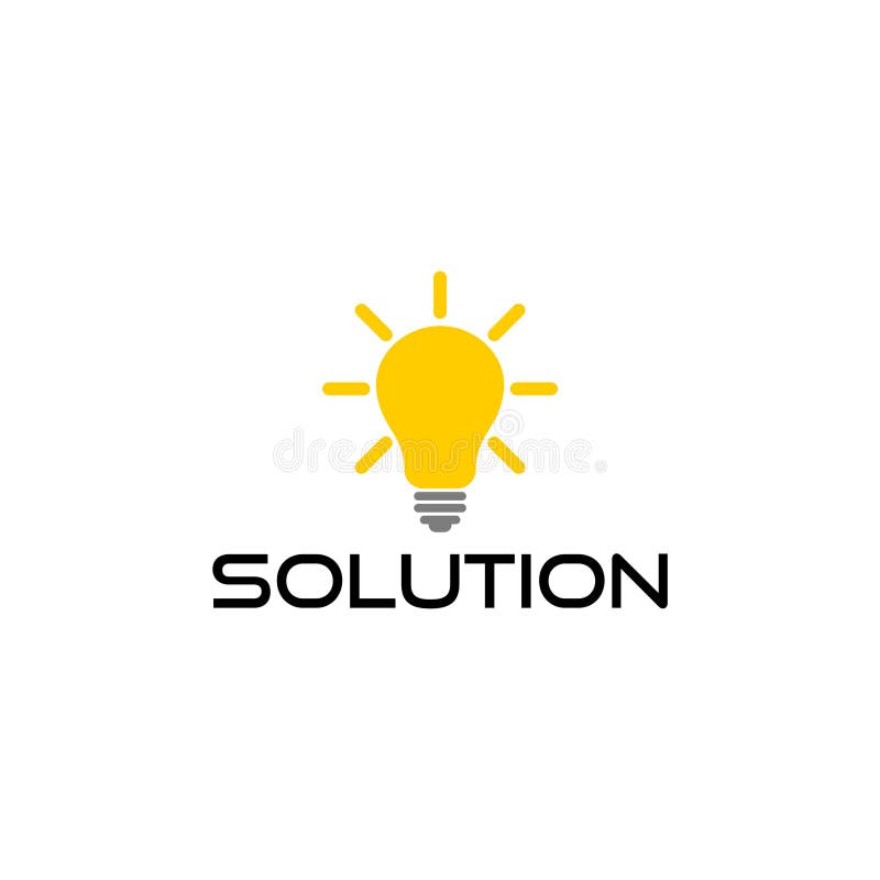 Problem Solution Sticker Isolated on White Background. Solution Icon ...