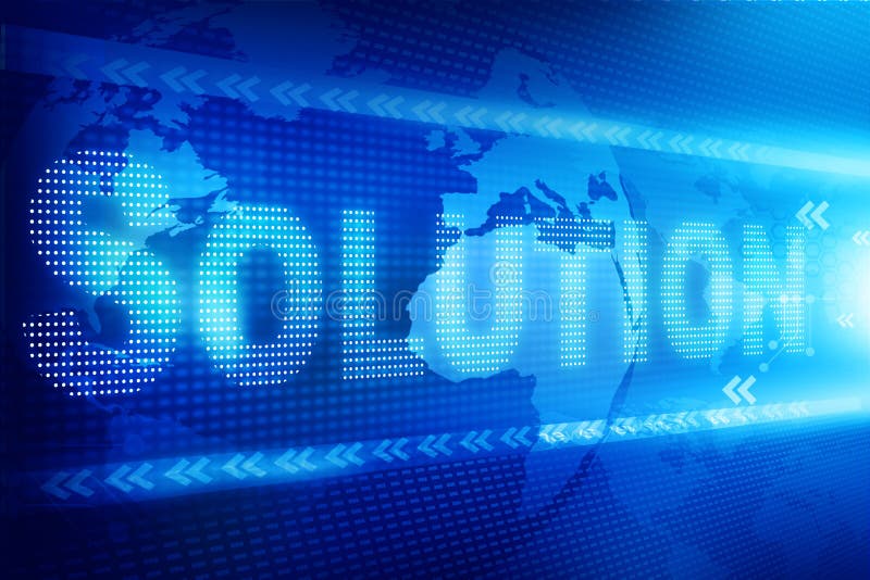 Solution Text, with Creative Drawing Charts and Graphs Business Success ...