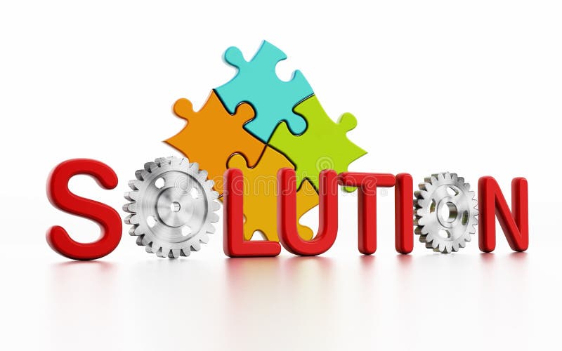 Solution stock illustration. Illustration of gear, solution - 47524770