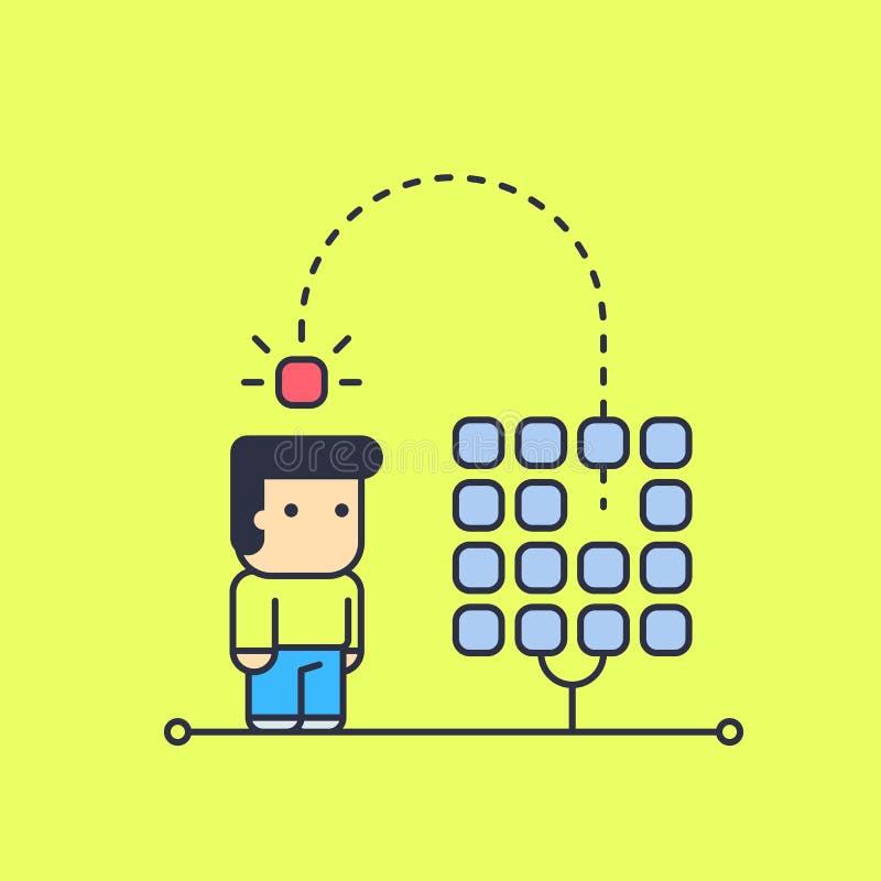 Solution To a Complex System Task Stock Illustration - Illustration of ...