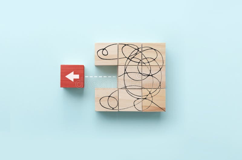 Solution To Difficult Problem Stock Photo - Image of sketch, stand ...