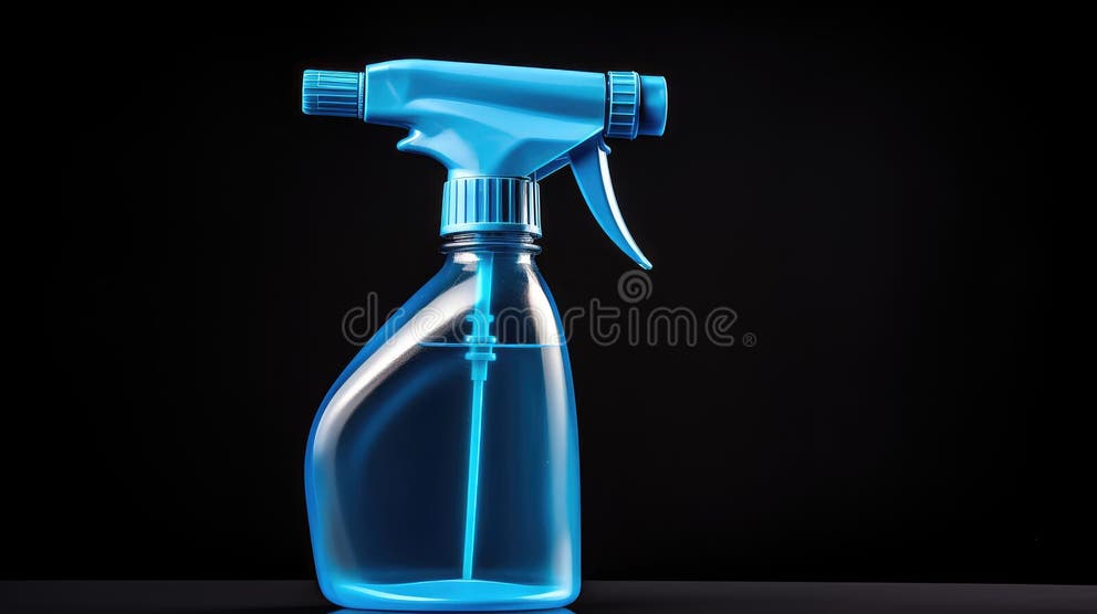 Solution Trigger Spray Bottle Stock Illustration - Illustration of ...