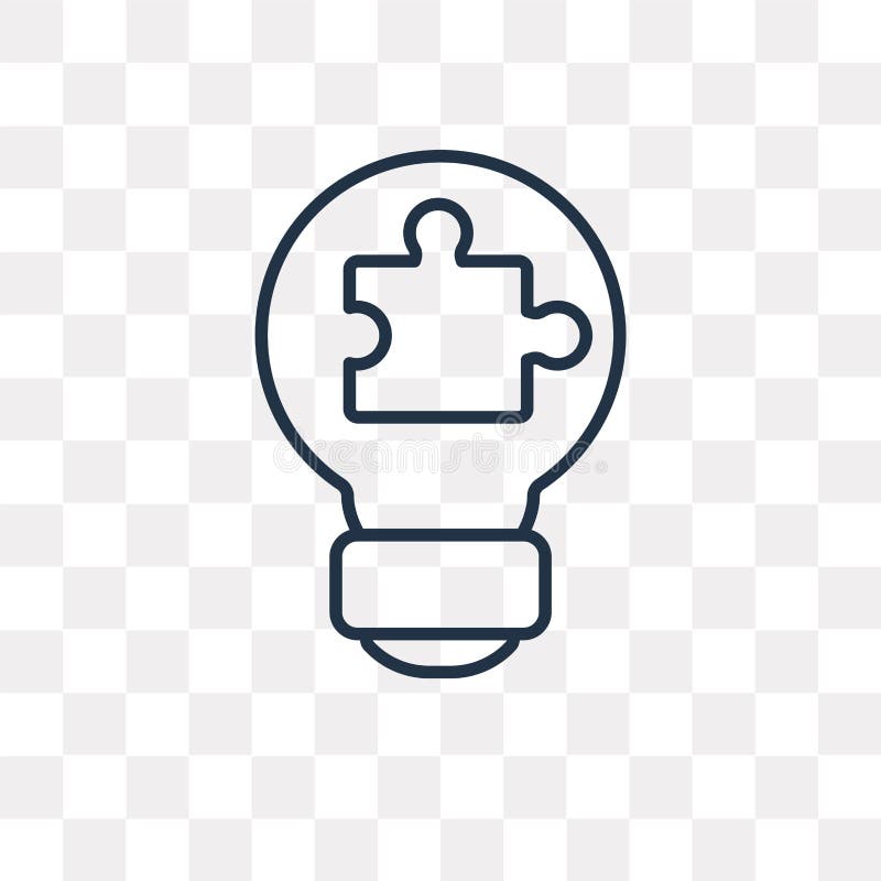 Solution Vector Icon Isolated on Transparent Background, Linear Stock ...