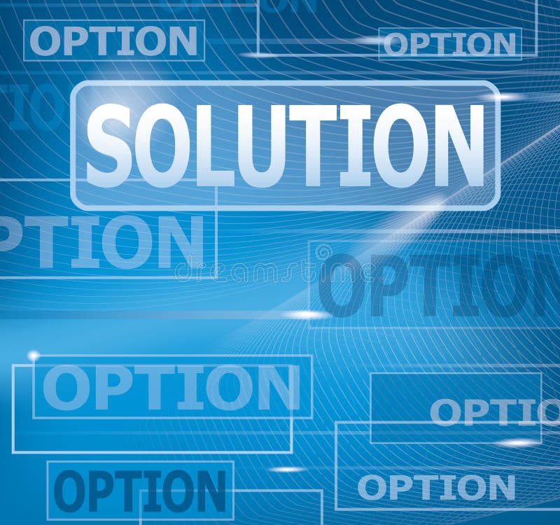 There is always a solution stock vector. Illustration of hurt - 27041193