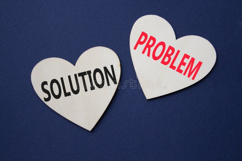 Solution Vs Problem Symbol. Concept Word Solution Vs Problem on Wooden ...