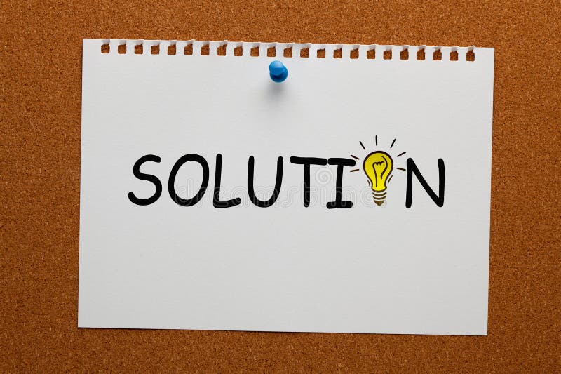 Solution Word Concept stock image. Image of business - 273969777