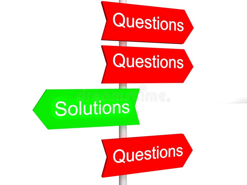 Solutions stock illustration. Illustration of green, solve - 13850661