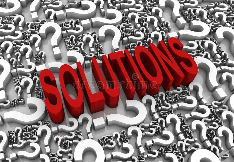 Solutions ahead stock illustration. Illustration of communication ...