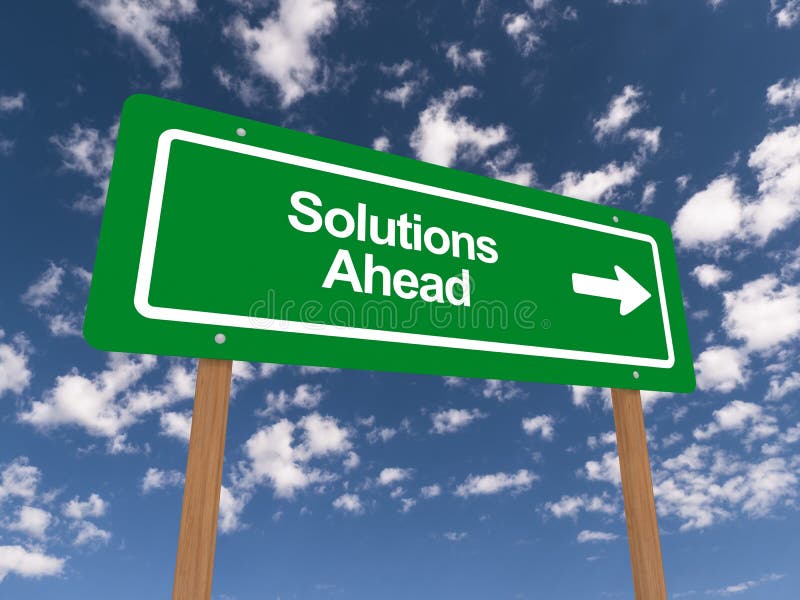 Solutions sign stock image. Image of graphical, answer - 26183437