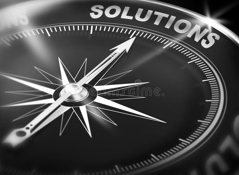 Compass - Solutions Concept Stock Vector - Illustration of impossible ...
